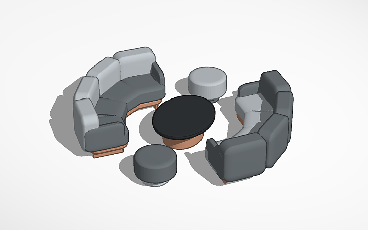 3D design Sofa - Tinkercad