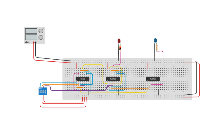 Circuit design Full adder using universal gates - Tinkercad