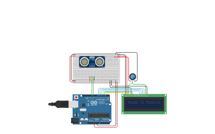Circuit design Distance Measurement Using Ultrasonic Sensor with LCD ...