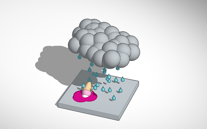 3D design Rain - Tinkercad