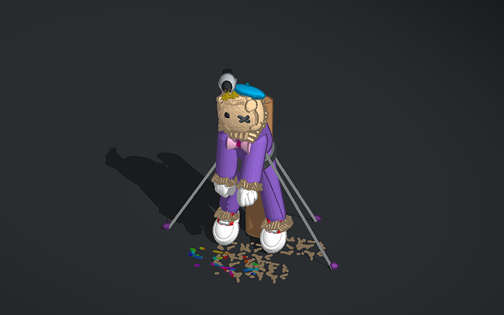 3D design #tinktober scarecrow | Tinkercad