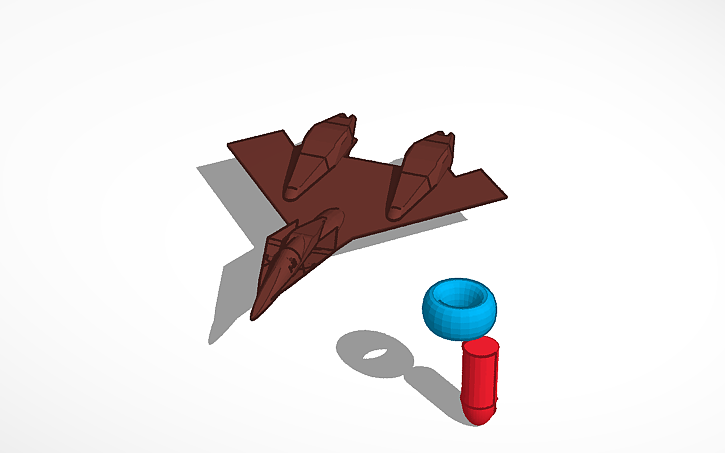 3D design ADF-11F(raven) - Tinkercad