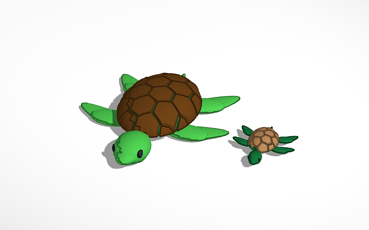 3D design Turtle - Tinkercad