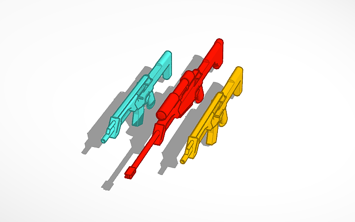 3D design guns - Tinkercad