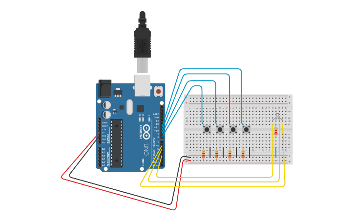Circuit design tugas3_praktikum - Tinkercad