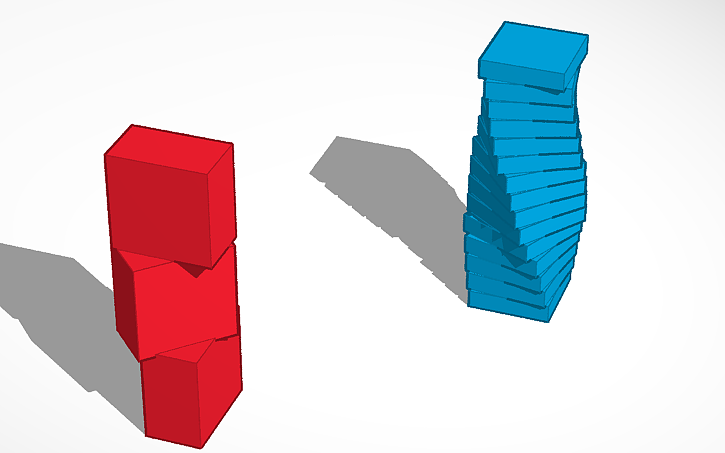 3D design Cayan Tower in Dubai - Tinkercad