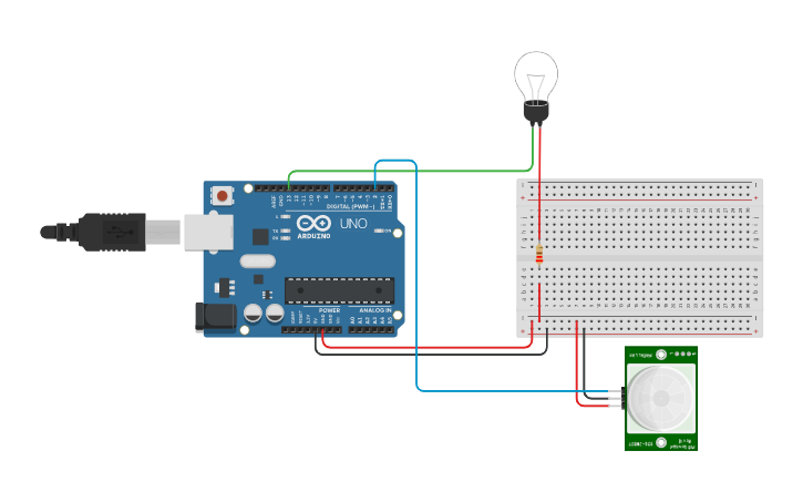 Circuit Design Pir Sensor Arduino Project Tinkercad