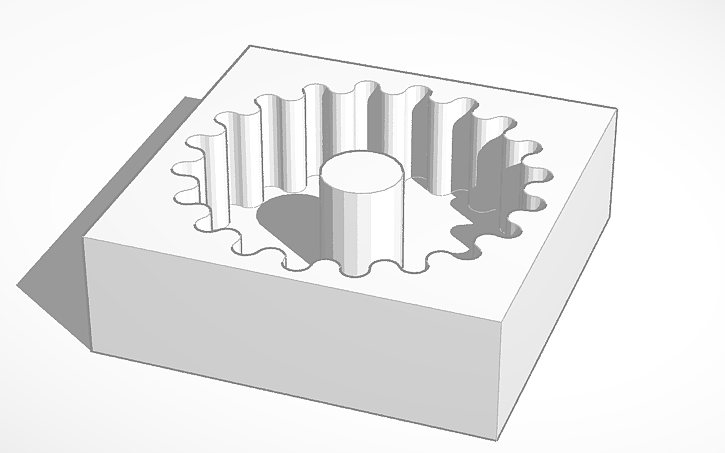 3D design gear mold | Tinkercad