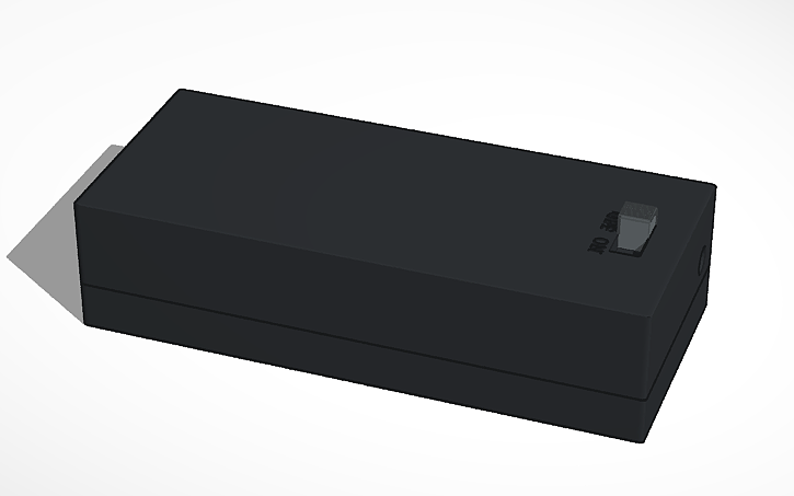 3D design 2xAAA Battery Case - Tinkercad