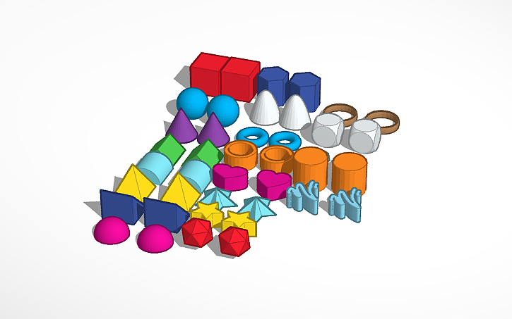 3d Design All Shapes Tinkercad