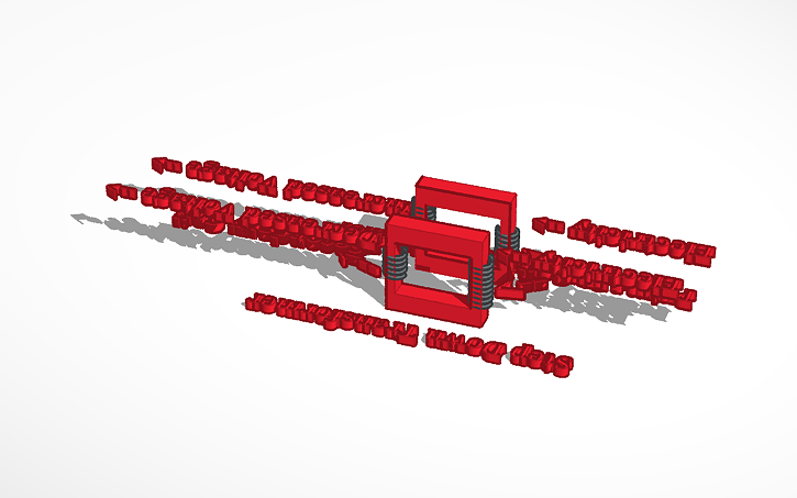 3D design Step up and Step down Transformers - Tinkercad