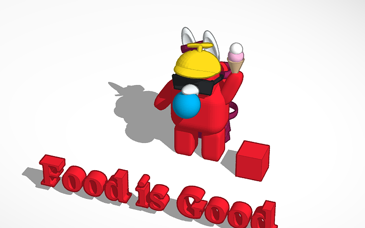 3D design bun boy - Tinkercad