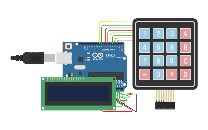 Circuit design Exercício Interface Serial Terminal UART - Tinkercad