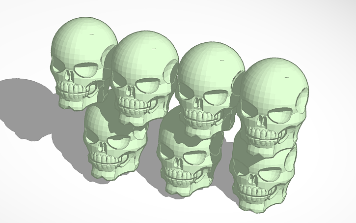 3D design skull - Tinkercad