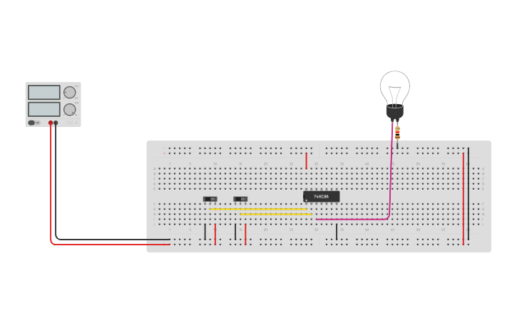 Circuit Design Dual Switch Tinkercad