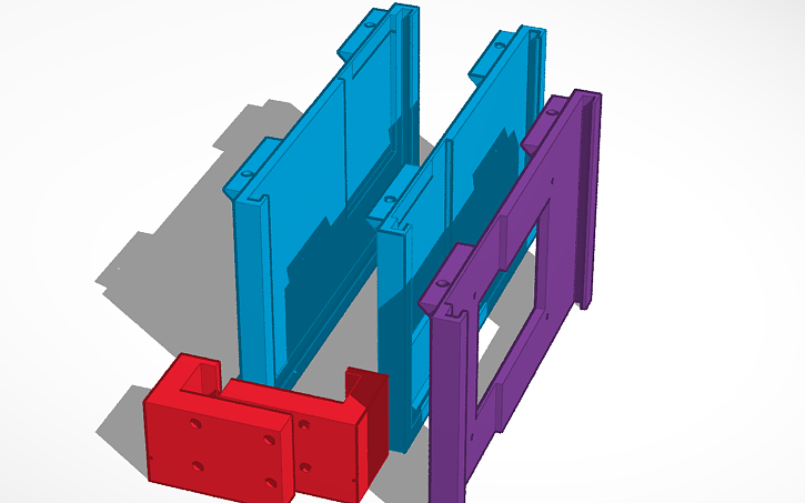 3D design LCD display case - Tinkercad