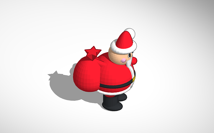 3D design santa - Tinkercad
