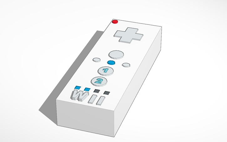 3D design Wii Remote - Tinkercad