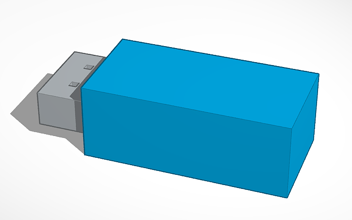 3D design usb drive - Tinkercad