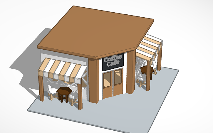 3D design Coffee cafe - Tinkercad