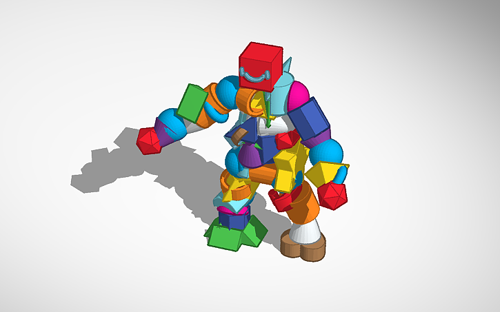 3D design Tinker Golem - Tinkercad