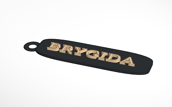 3D design brelok - Tinkercad
