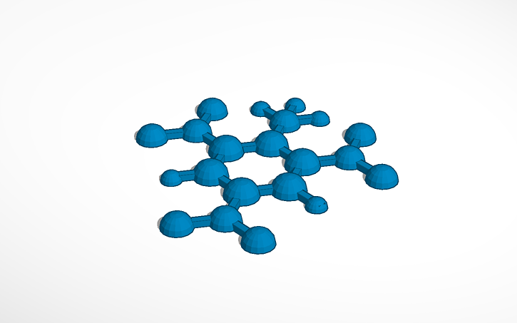 3D design molecule - Tinkercad