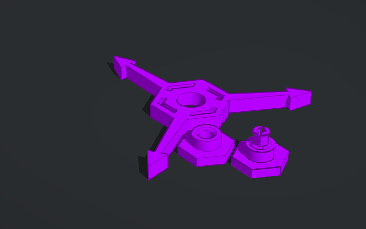 3D design Absolute solver fidget spinner (print) - Tinkercad