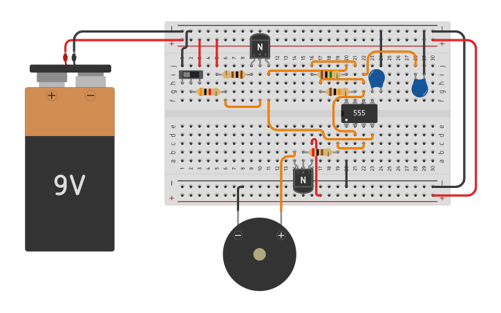 Circuit design ECS-200 Project Ghadi Hanna, Haytham, Youssef - Tinkercad