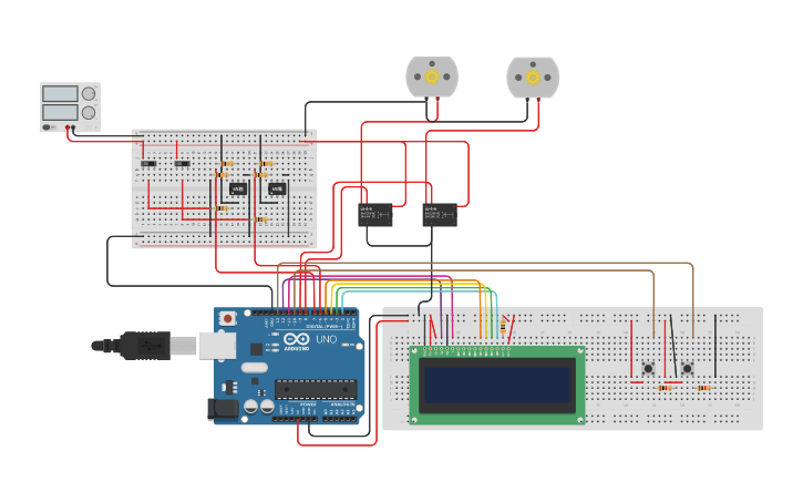 Circuit design Projeto CLP | Tinkercad