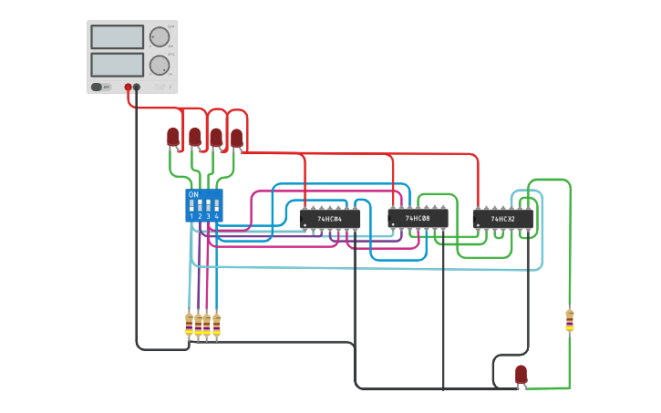 Circuit design Mapas de karnaugh 1 - Tinkercad