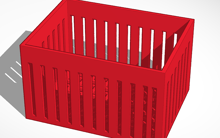 3D design fish breeder box - Tinkercad