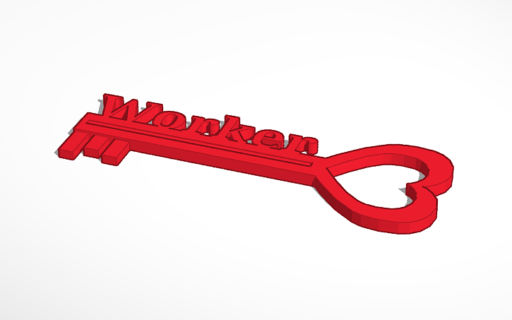 3D design keys | Tinkercad