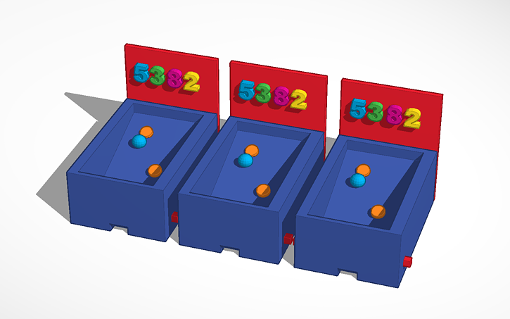3D design CardBoard Challenge PinBall Machine | Tinkercad