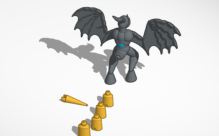 3D design coal dragon sub to thalemur - Tinkercad