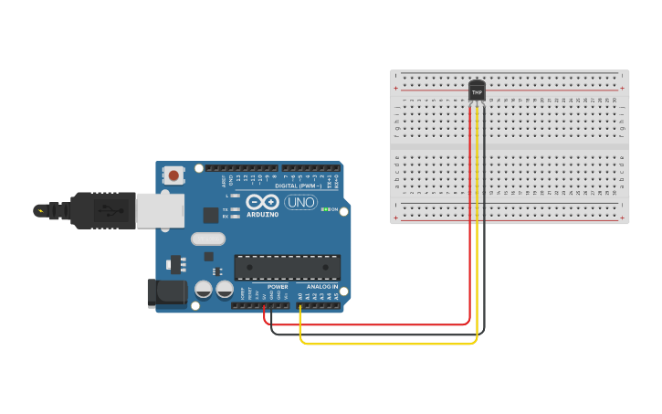 Circuit design Sensor de Temperatura con Arduino - Tinkercad