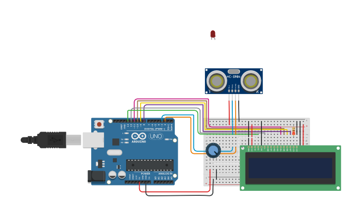 Circuit design Distance calculation | Tinkercad