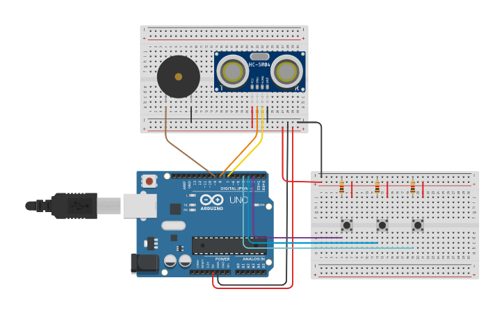 Circuit design Alarm - Tinkercad
