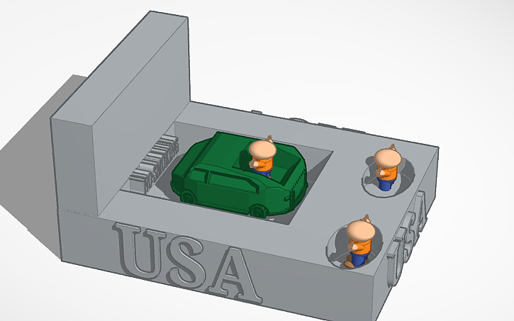 3d Design D Day Landing Craft By Cade Reed Tinkercad