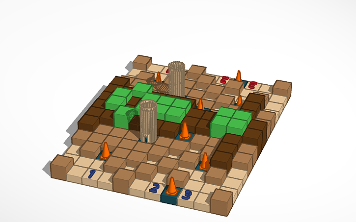3D design Toride 4 - wotv 2023 May guild battle map - Tinkercad