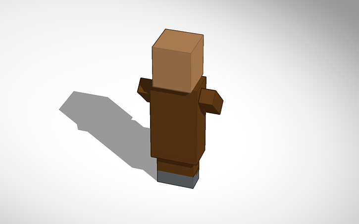 3D design Minecraft villager by cooper - Tinkercad