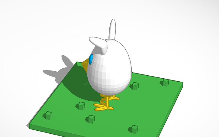 3D design unusual bird | Tinkercad