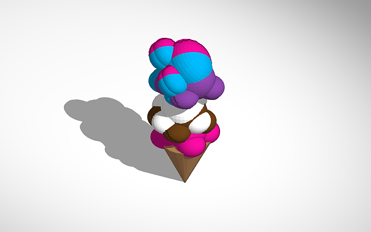 3D design Ice cream - Tinkercad
