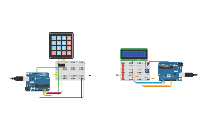 Circuit design LIFI Communication - Tinkercad