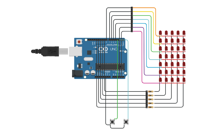 Circuit design snake - Tinkercad