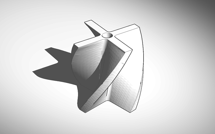 3D design Paint Mixer 10mm Shaft - Tinkercad