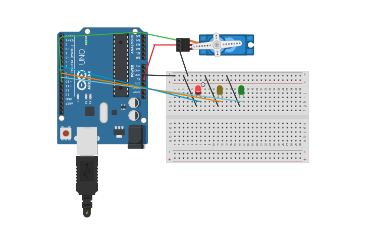 Circuit design ardunio - Tinkercad
