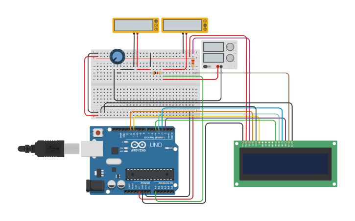 Circuit design Milliamperometro digitale | Tinkercad