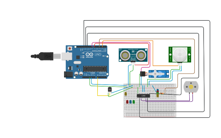 Circuit Design Home Automation System Tinkercad