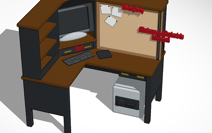 3D design Desk - Tinkercad